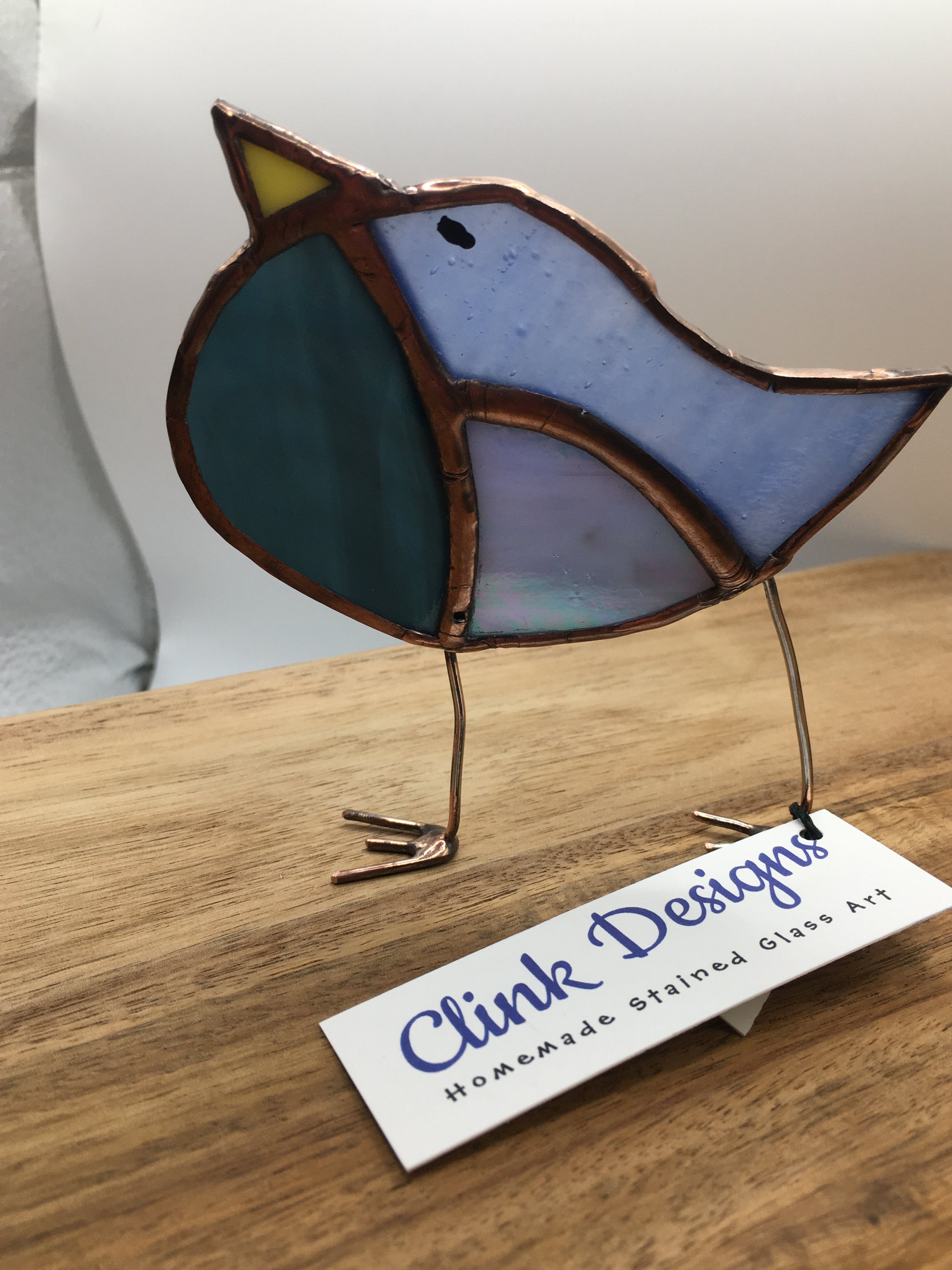 Stained Glass - Stand up Bird #2 | Clink Designs